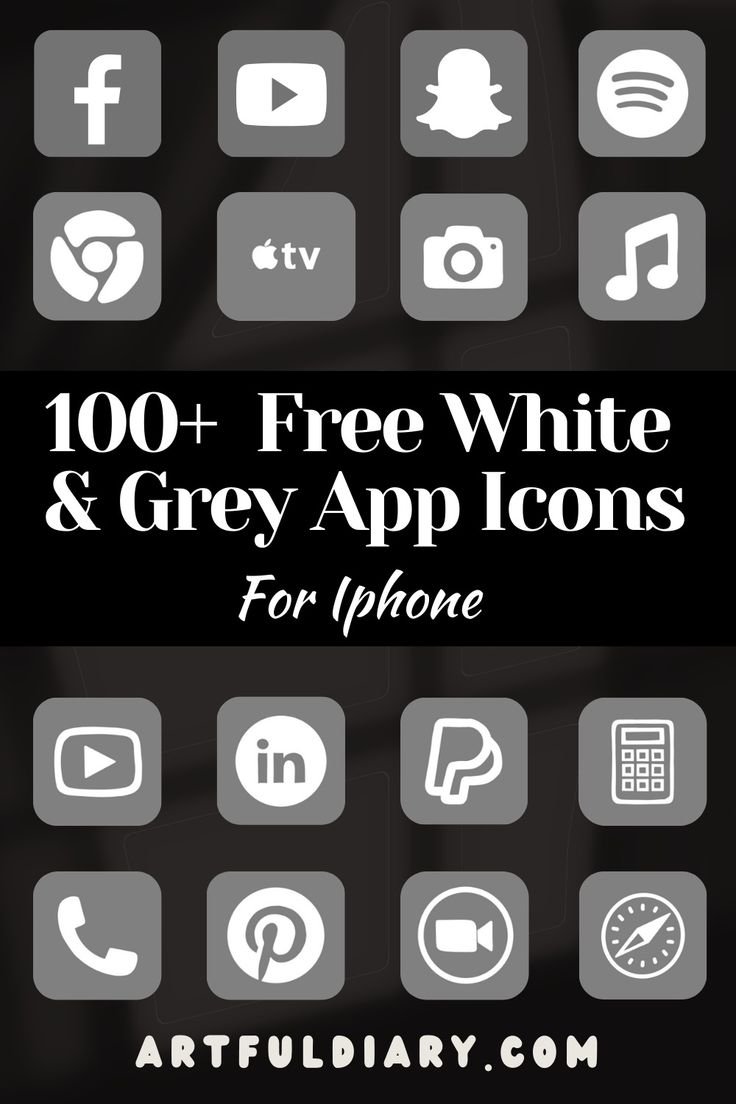 100+ Free Grey app icons Customized for iPhone