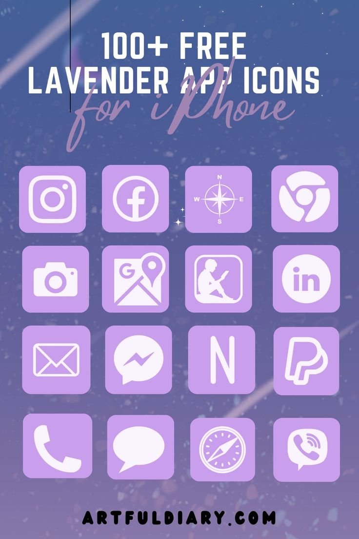 100+ Free Purple app icons Customized for iPhone