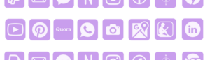 100+ Free Purple app icons Customized for iPhone