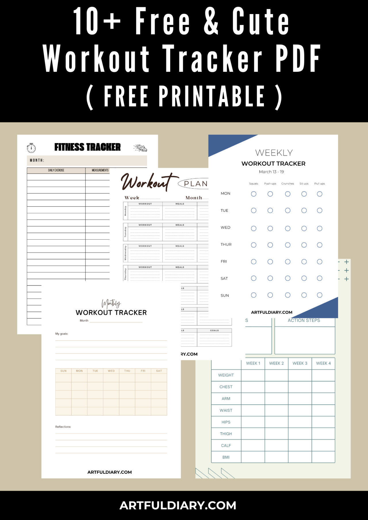 25+ FREE WORKOUT TRACKER PRINTABLE: Fitness Simplified