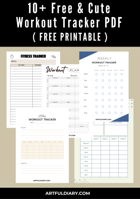25+ FREE WORKOUT TRACKER PRINTABLE: Fitness Simplified