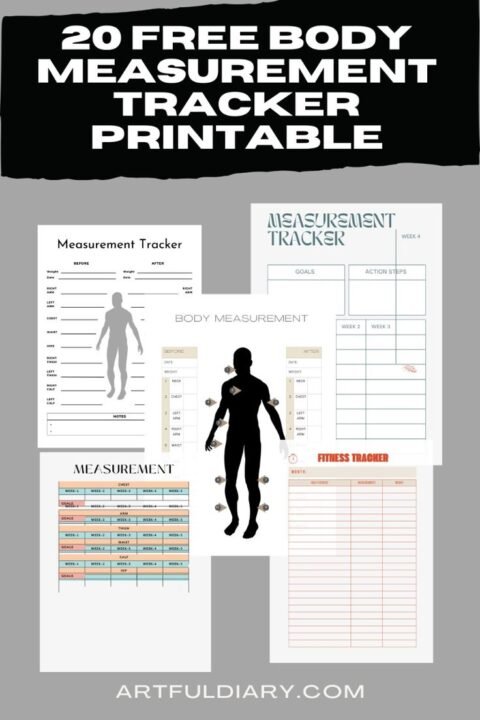 Downloadable Free Printable Body Measurement Tracker of 2024