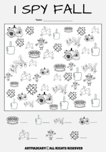 10 Free I Spy Fall Printable - artfuldiary.com